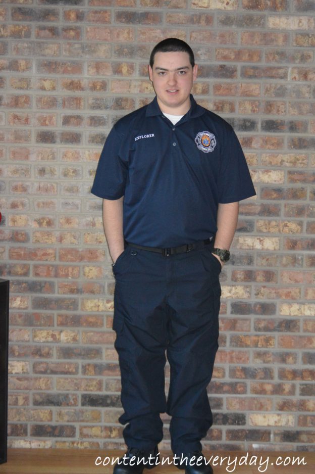 Bradley in Explorer Uniform_with Name – The King's Little Red Homestead